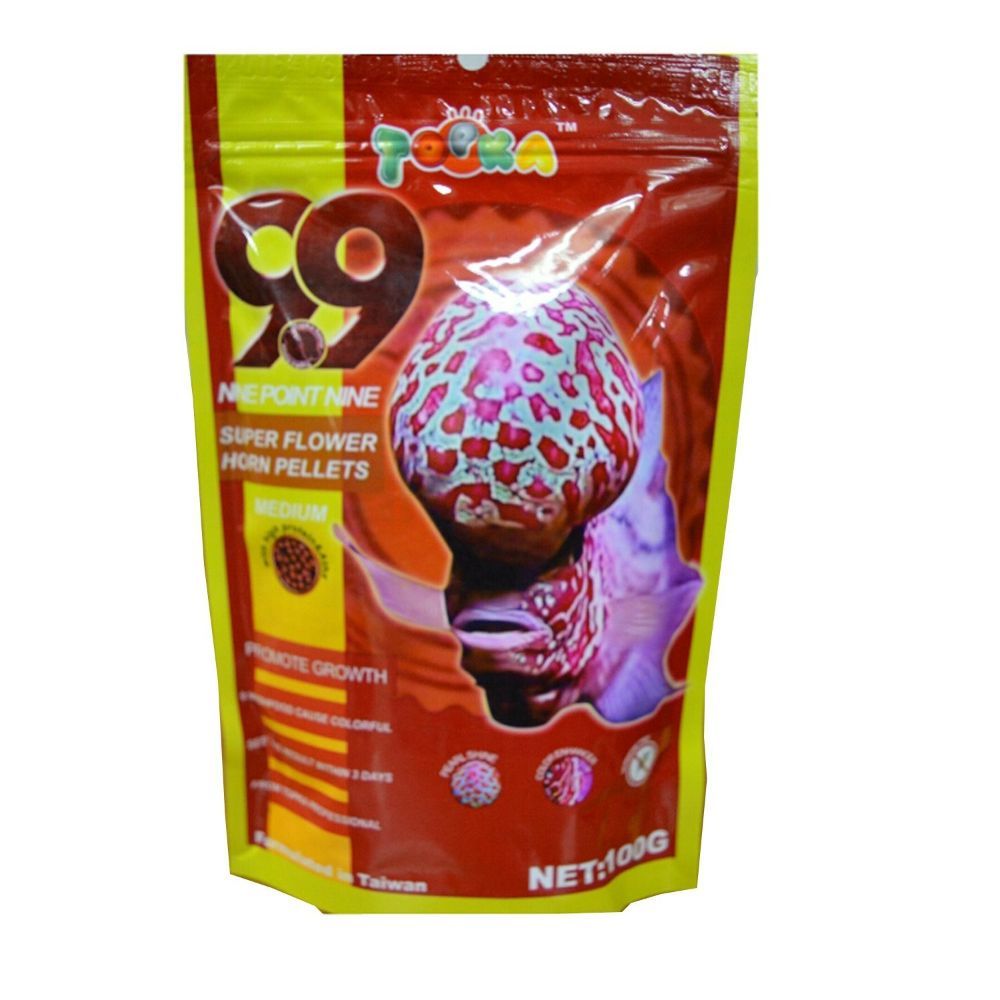 Topka 9.9 Super Flower Horn Pellets - 100g Pack 100gm Fish Food ...