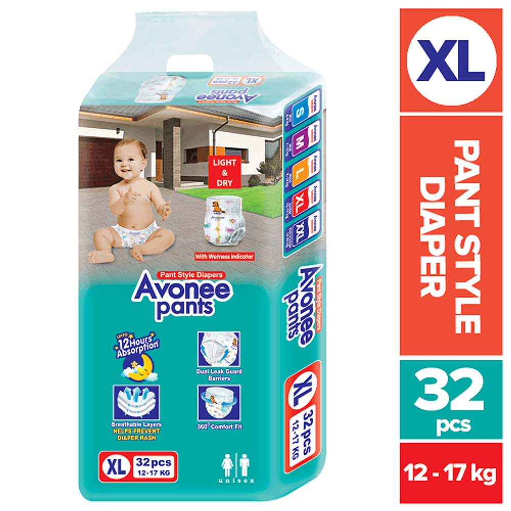 Avonee Pant Style Diaper 32's Pack (XL) - Arogga Online Pharmacy