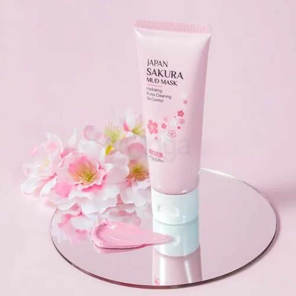 Laikou Japan Sakura Mud Mask Tube - Arogga Beauty Store