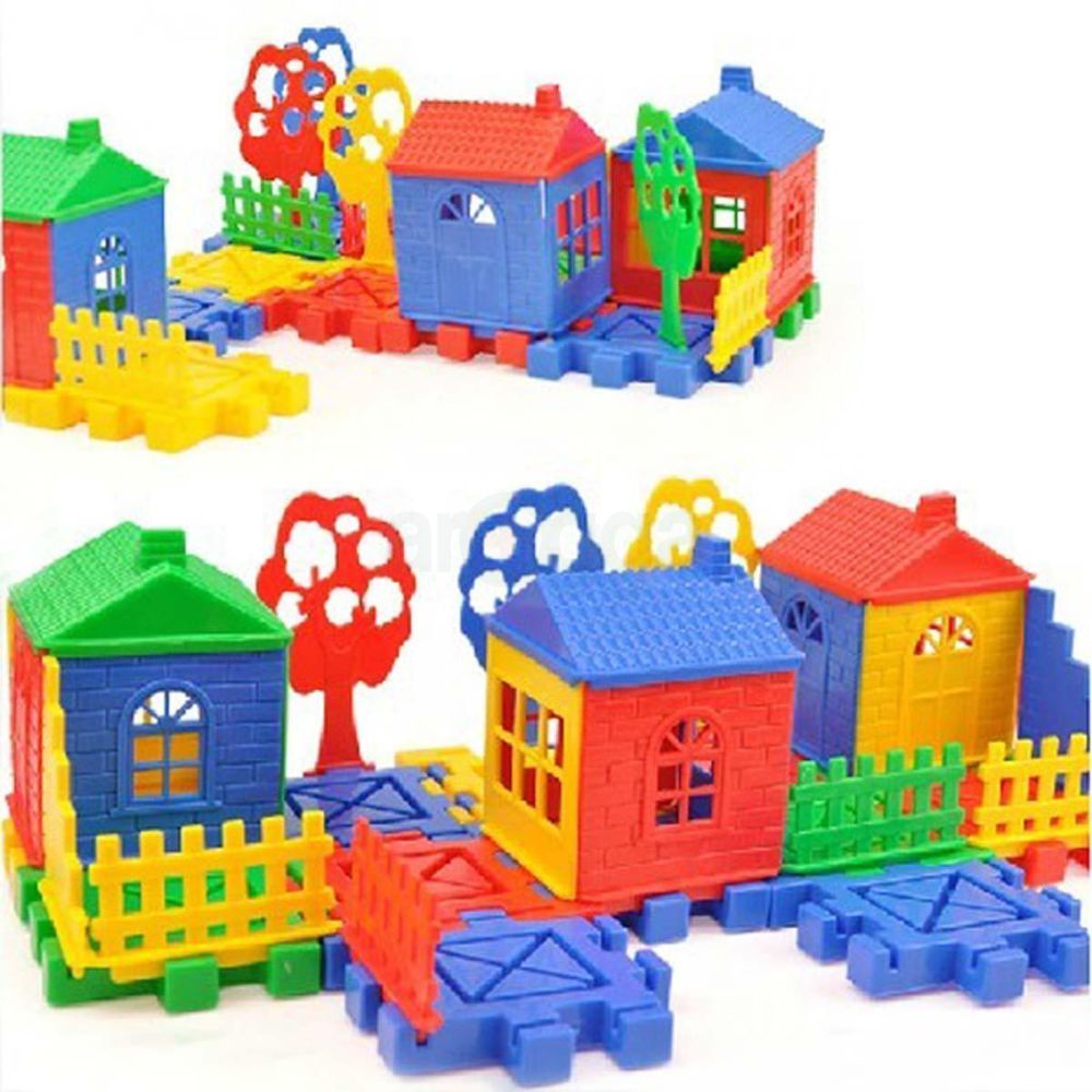 Educational Building Blocks Set For Kids -24 Pcs Plastic Building Block ...