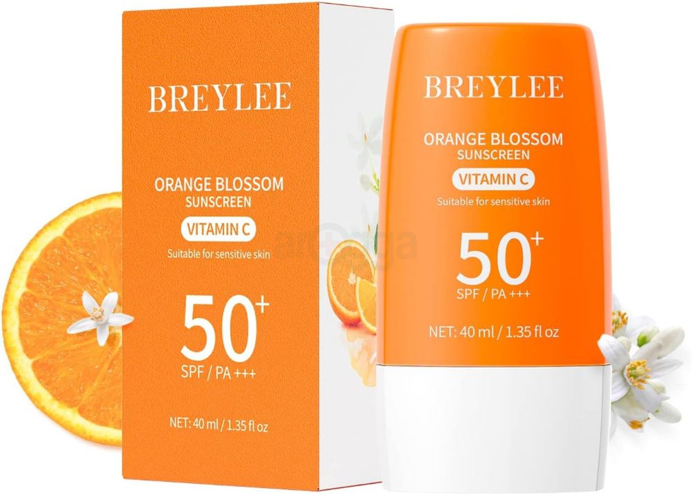 BREYLEE Orange Blossom Sunscreen VC 50+ SPF PA+++ - Arogga Beauty Store