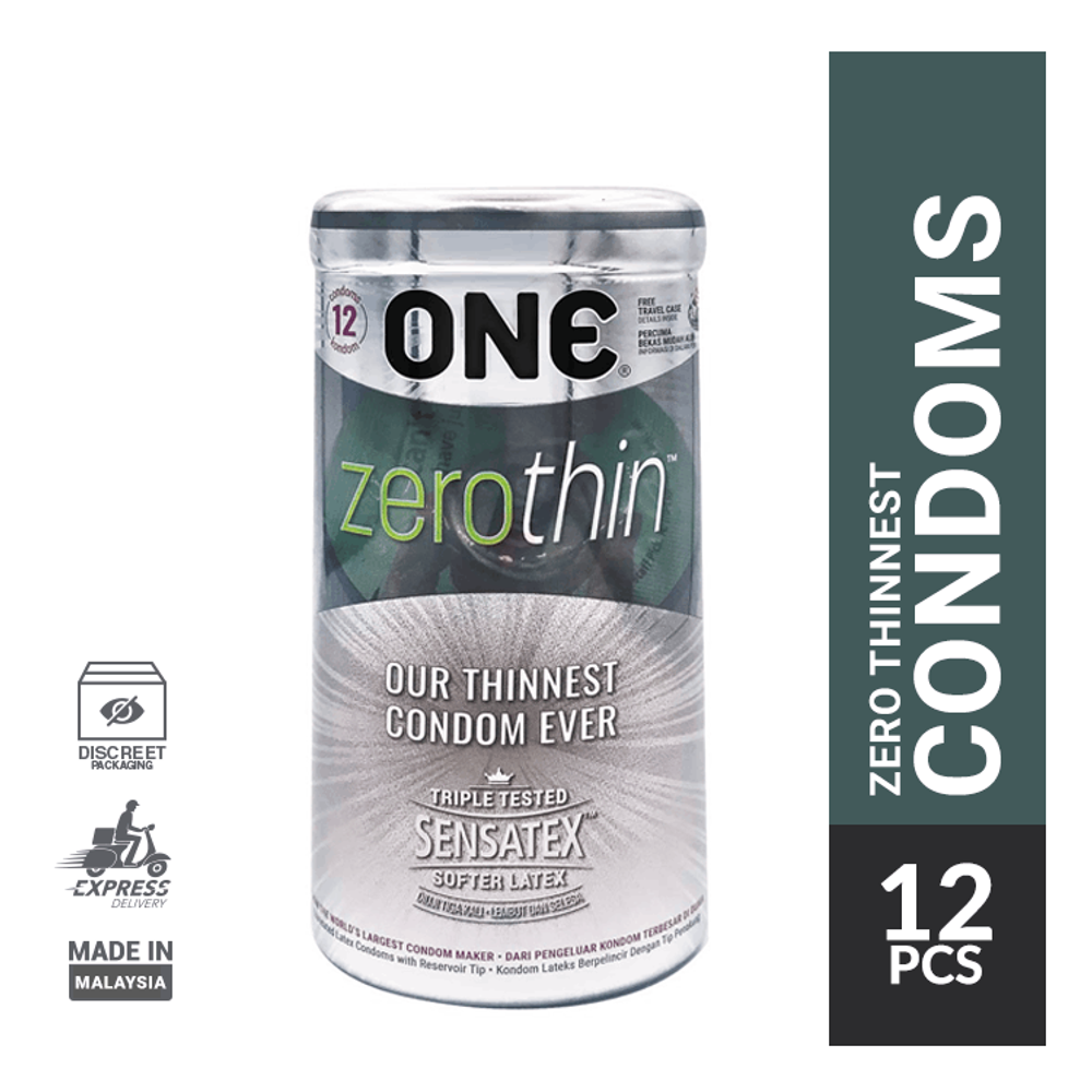 One Condom Zero Thin Thinnest Condom - 12Pcs Jar(Malaysia) - Arogga Online Pharmacy