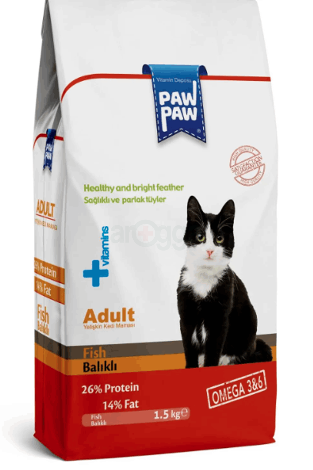 Paw Paw Adult Cat Food Fish - 1.5kg Pack - Arogga Online Pharmacy