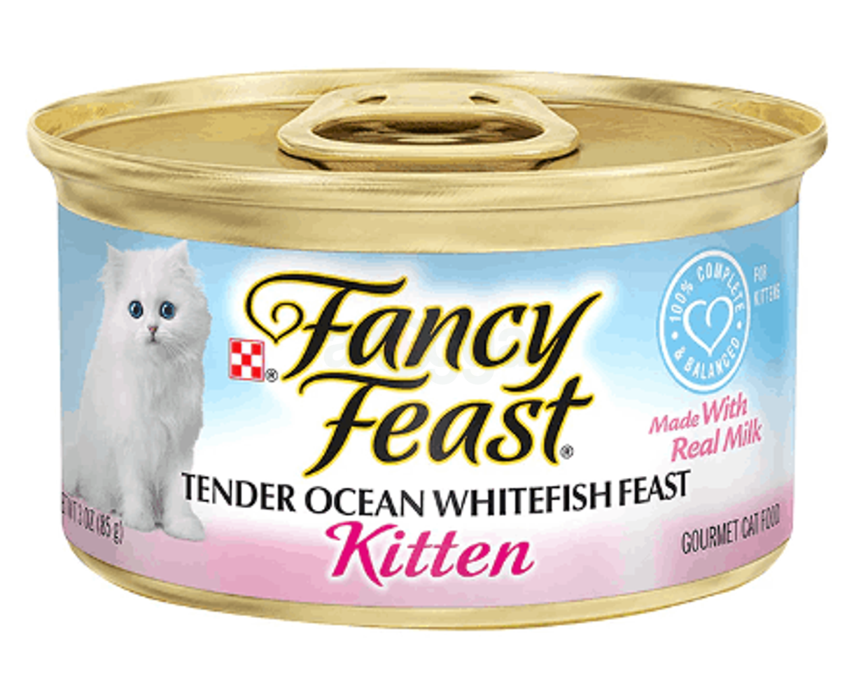 Fancy Feast Kitten Tender Ocean Whitefish Feast - 85g Can - Arogga ...