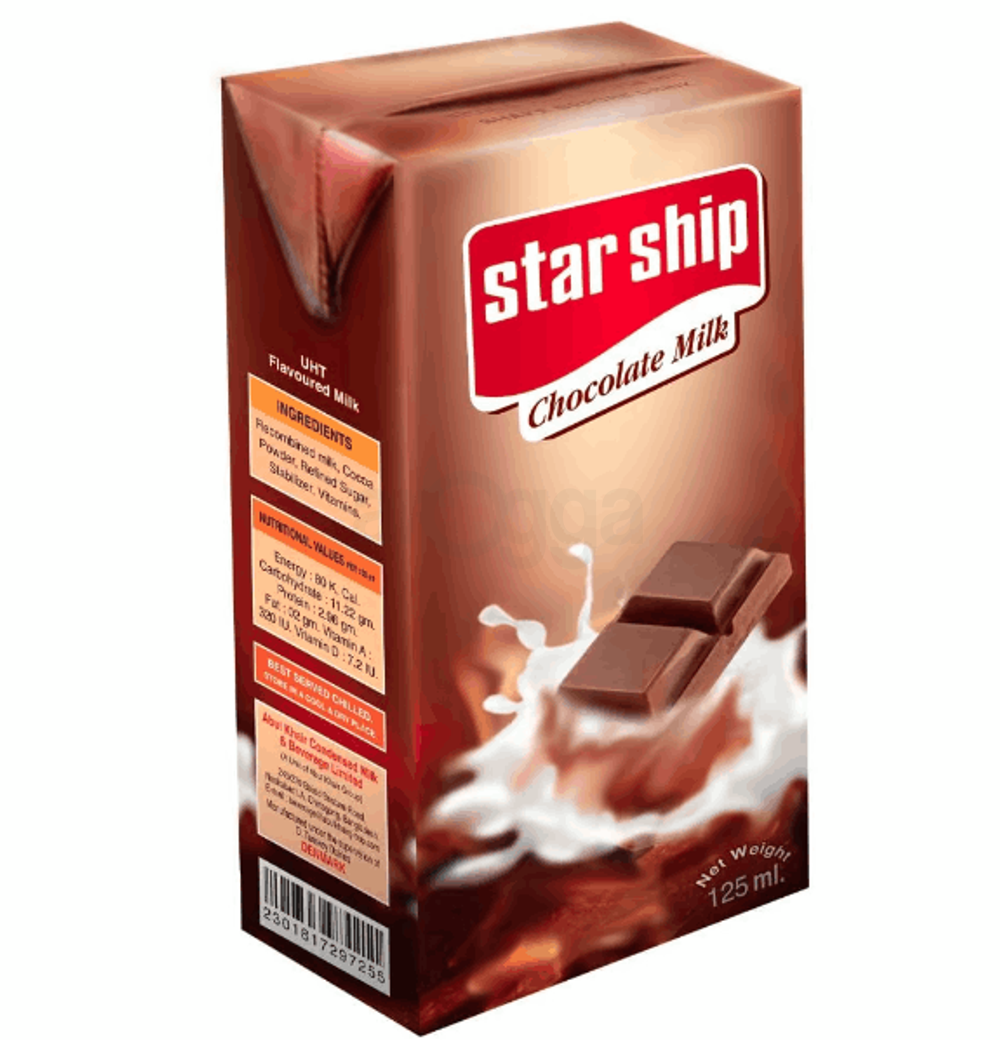 Starship Chocolate Milk 125ml - Arogga Ltd