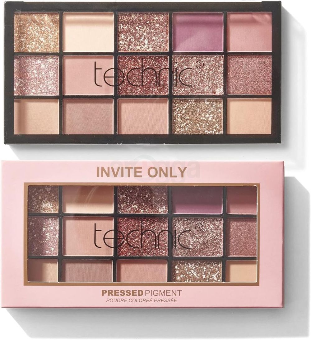 Technic 15 Color Pressed Pigment Eyeshadow Palette - Invite Only ...