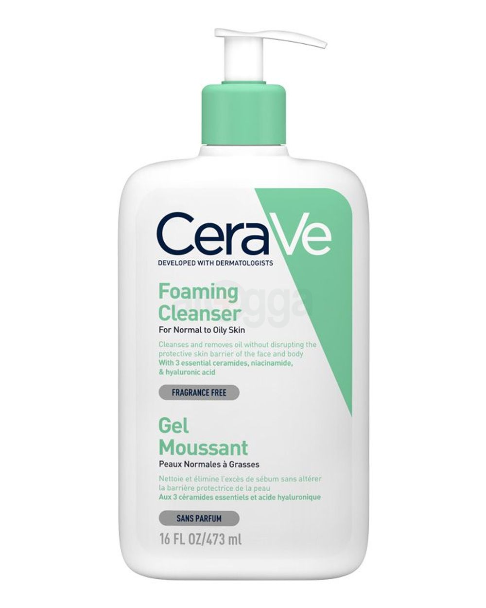 Cerave Fragrance Free Foaming Cleanser For Normal To Oily Skin (Made in ...
