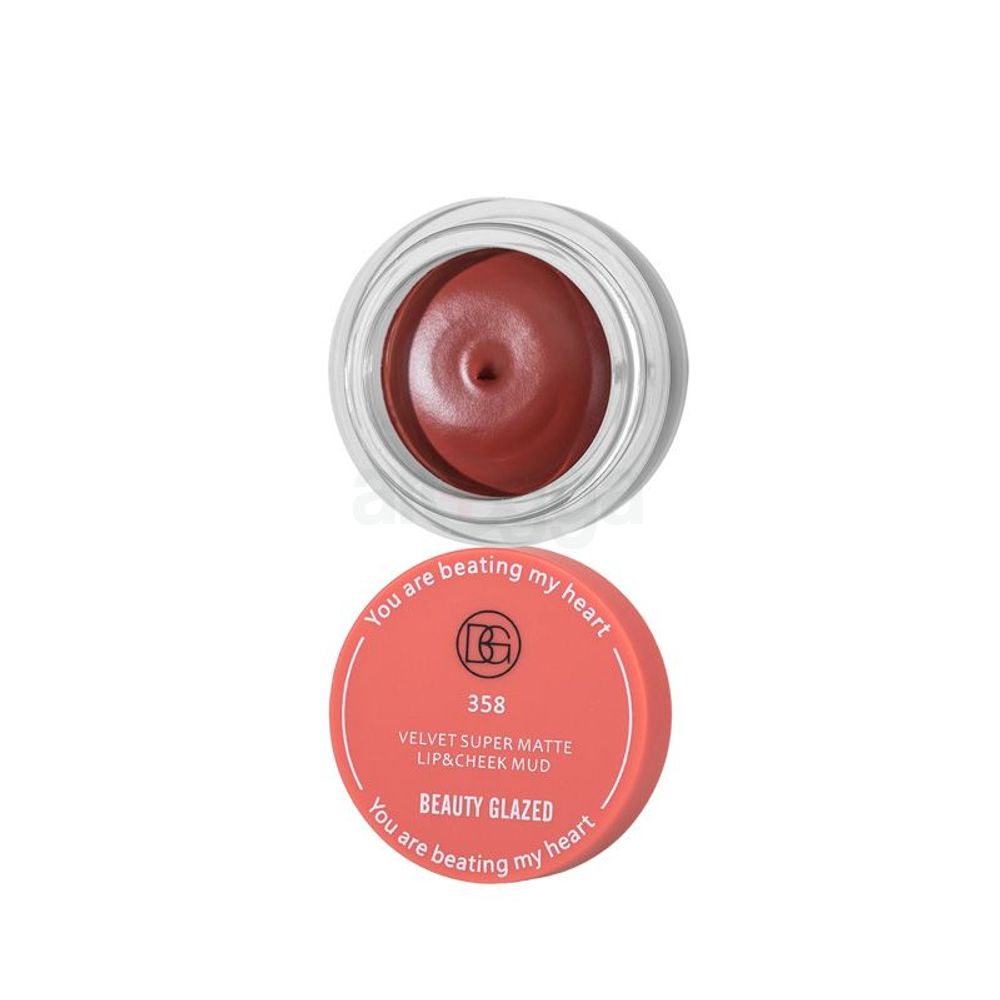 Beauty Glazed Velvet Super Matte Lip & Cheek Mud - 358 - Arogga Beauty ...