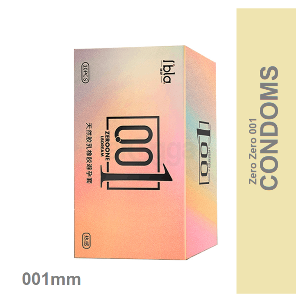 Zero Zero One Ultra Thin Condom (0.01mm) 001 Gold - 10Pcs Box - Arogga ...