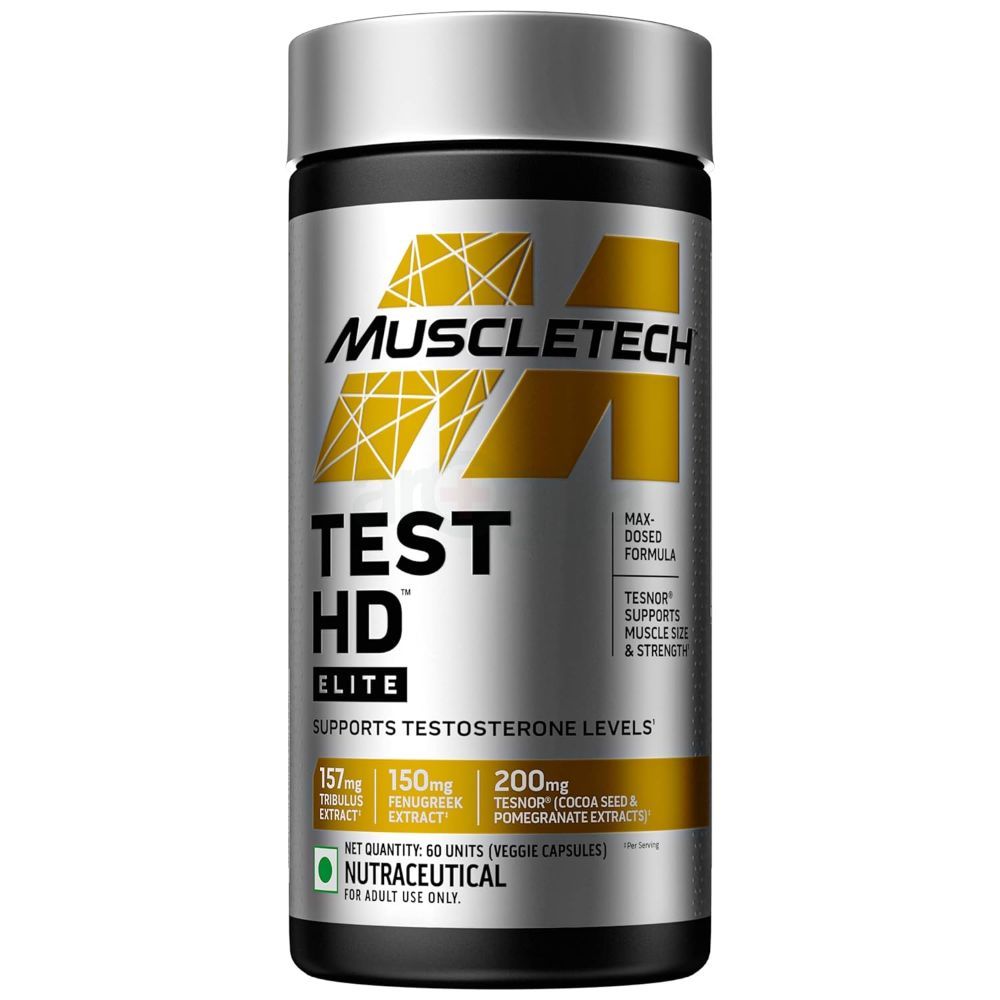 MuscleTech Test HD Elite, Tribulus Terrestris for Men, Max-Strength ATP ...
