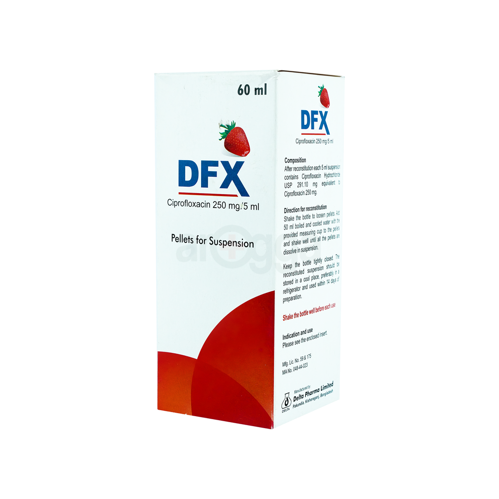 DFX 250mg/5ml Powder for Suspension - Arogga Online Pharmacy