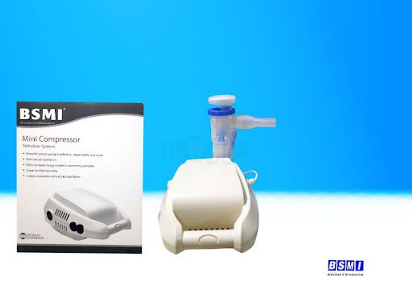 BSMI Mini Compressor Nebulizer Systems - - Arogga Online Pharmacy