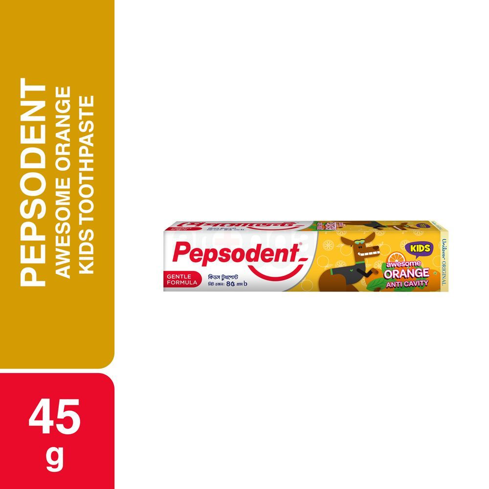 Pepsodent Awesome Orange 45g Toothpaste - Arogga Online Pharmacy