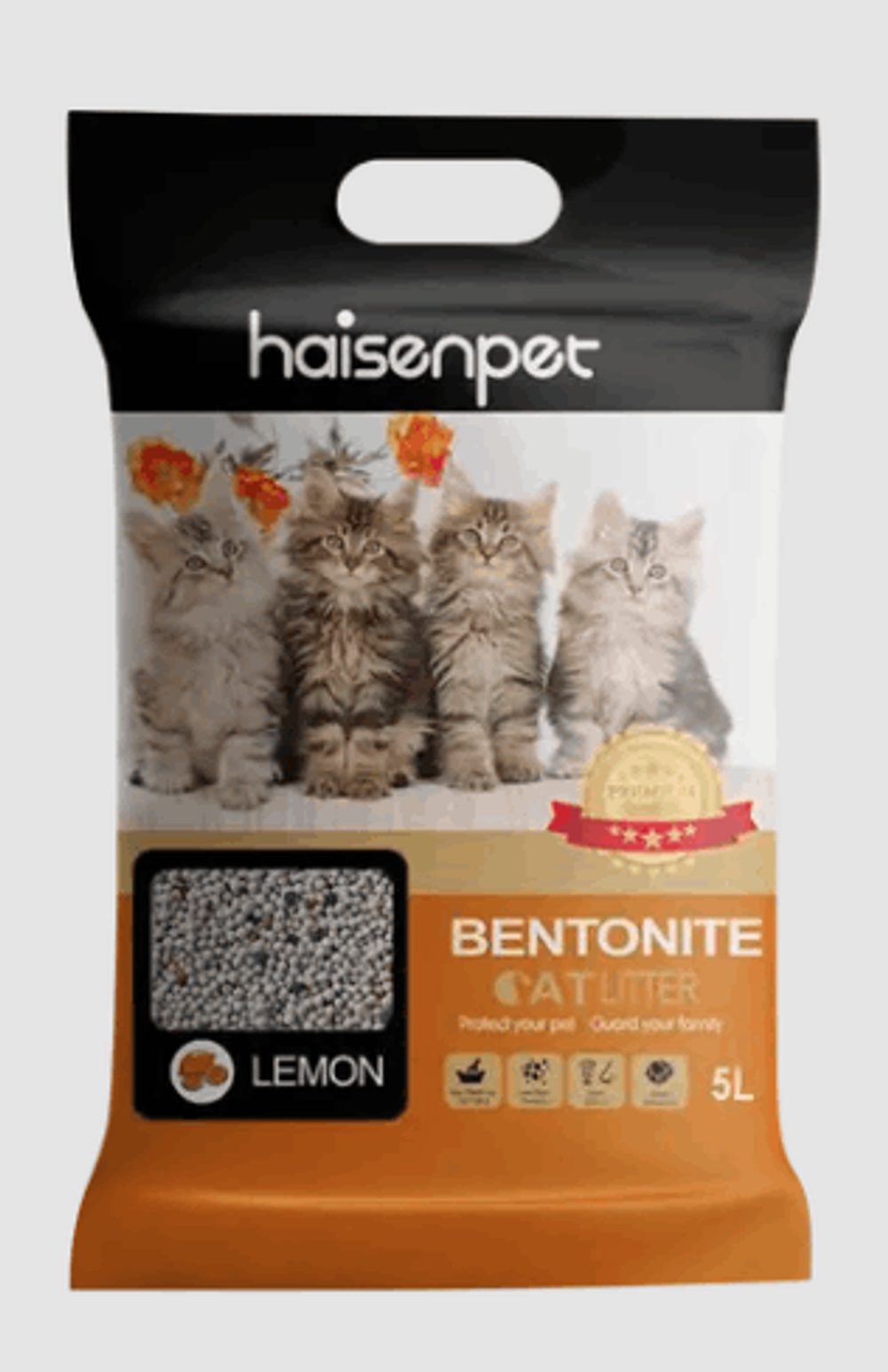 Haisenpet Bentonite Cat Litter Lemon 5L - Arogga Online Pharmacy