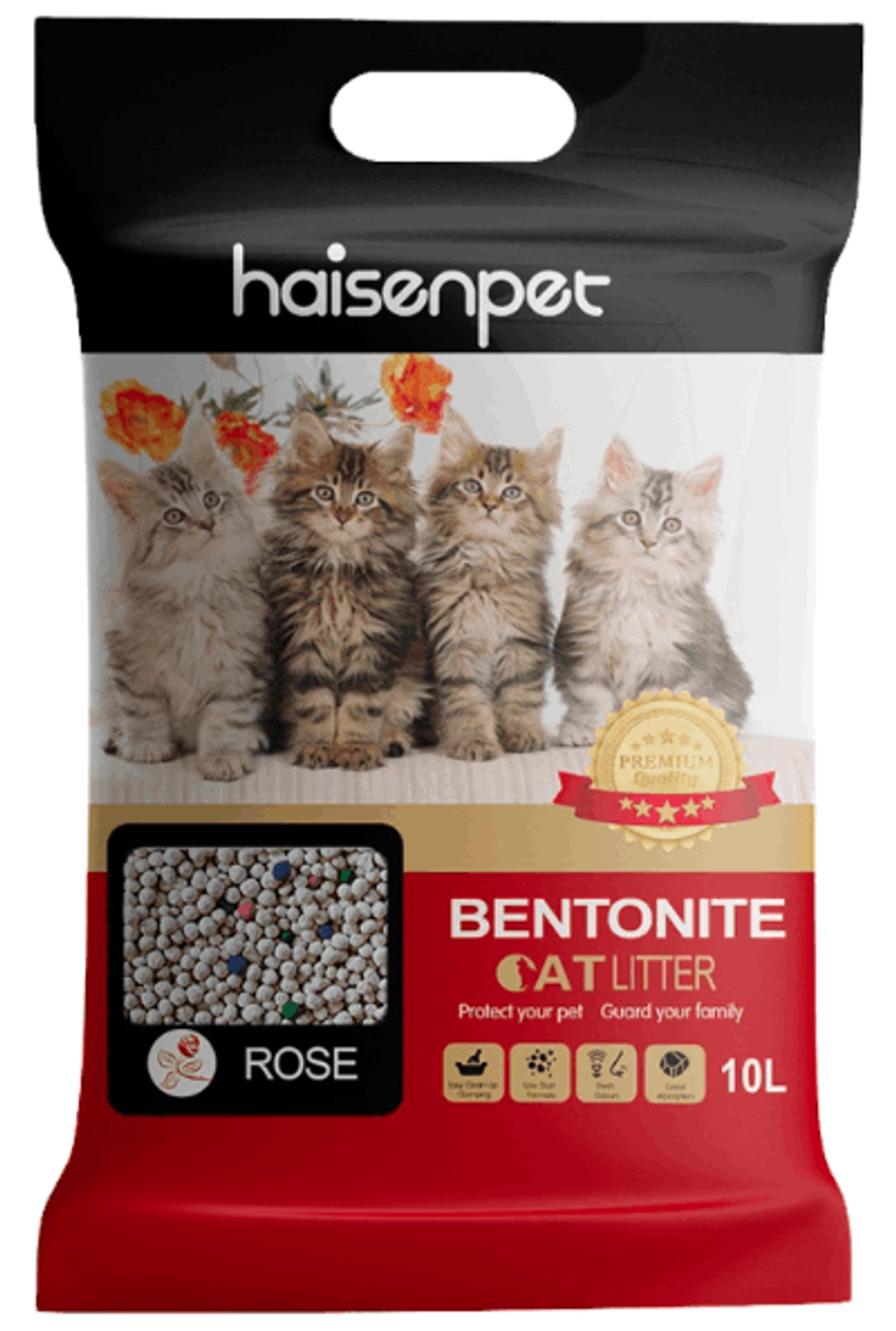 Haisenpet Bentonite Cat Litter Rose 10L - Arogga Online Pharmacy