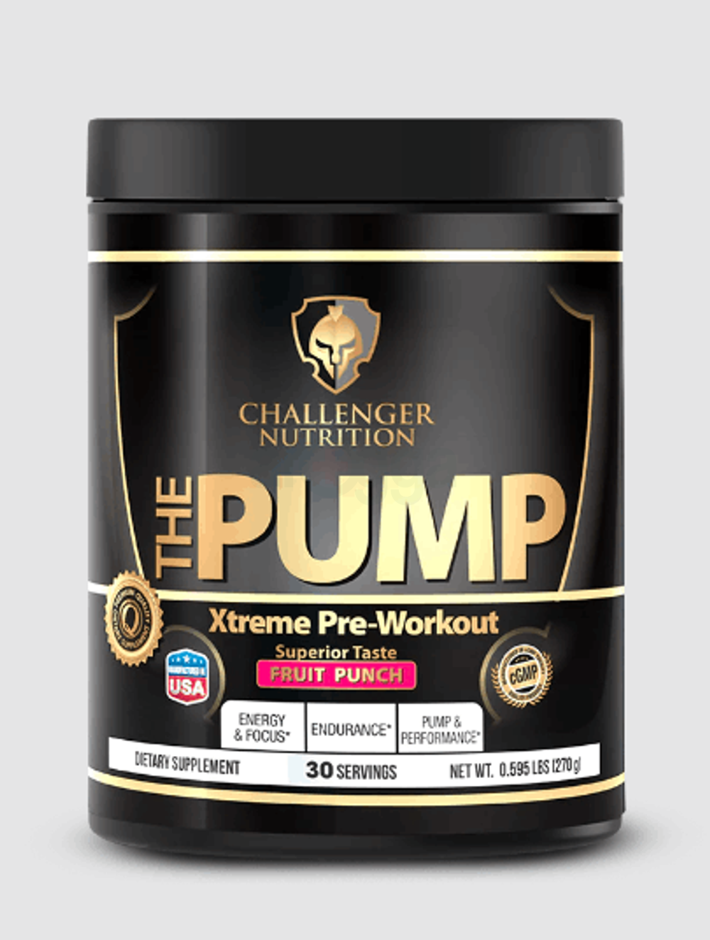 Challenger Nutrition The Pump Xtreme Pre Workout 270gm 270gm Powder ...