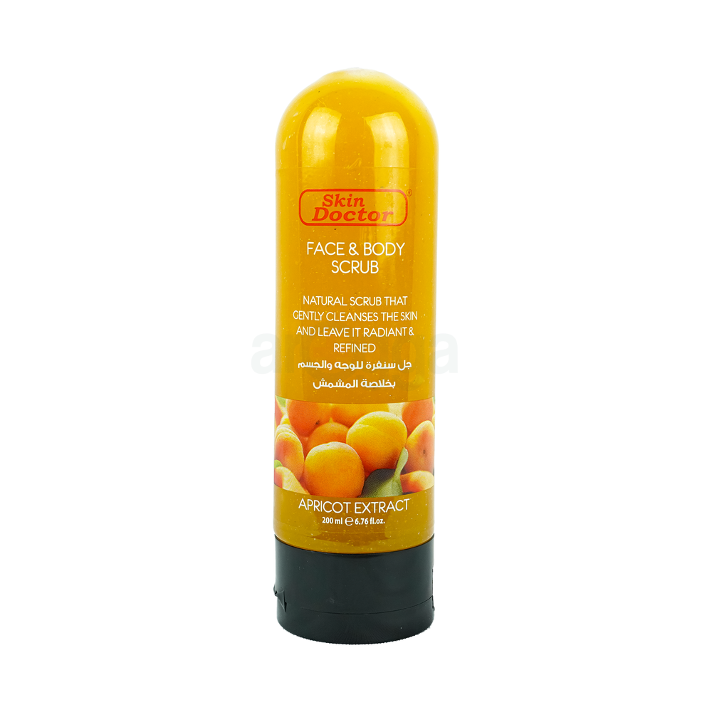 Skin Doctor Natural Face & Body Scrub with Apricot Extract - Arogga ...