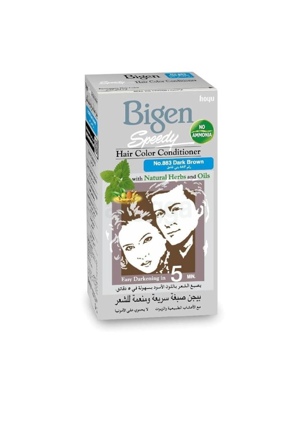 Bigen Hair Color Conditioner Dark Brown 883 40gm Hair Color - Arogga ...