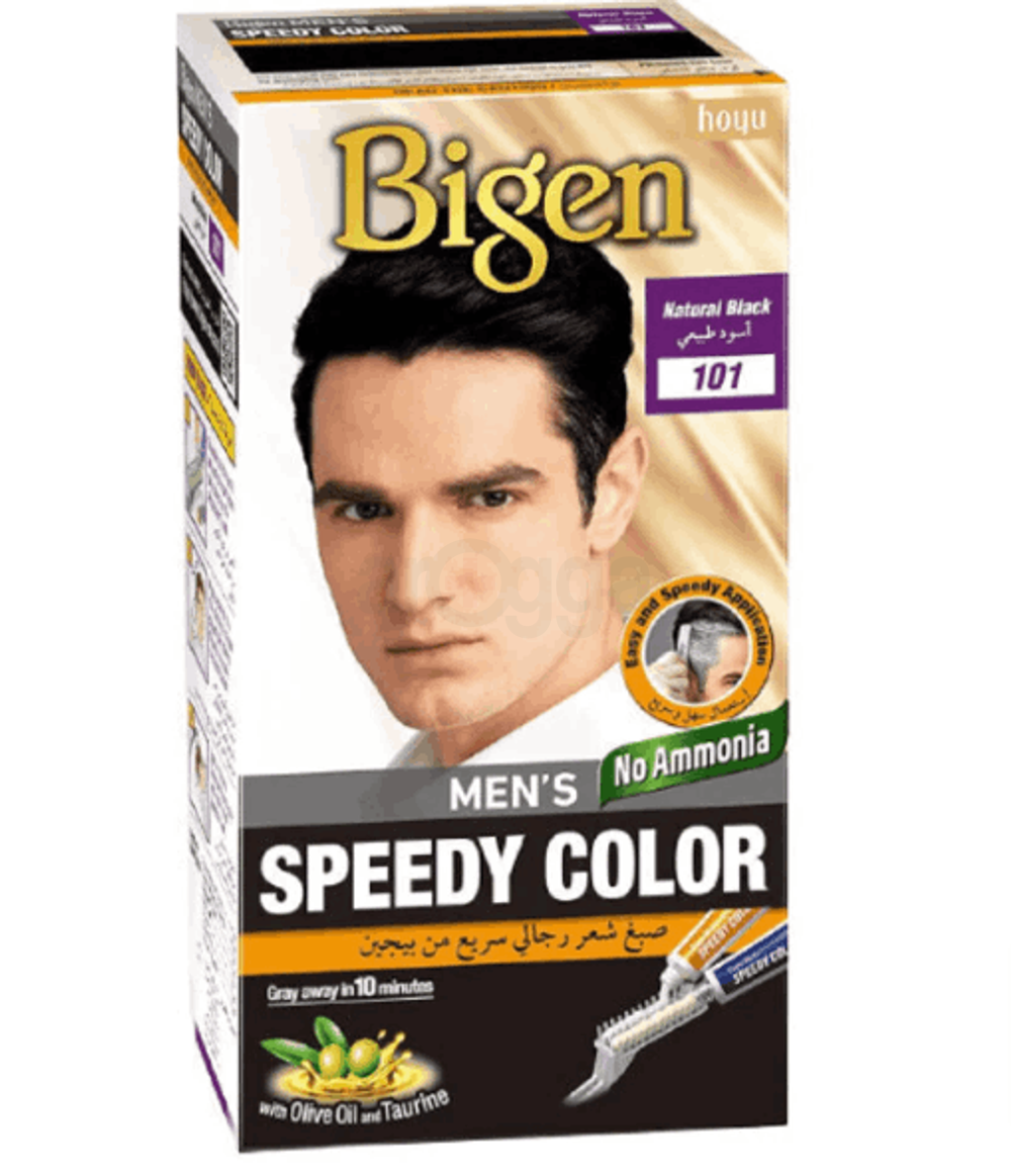 Bigen Men's Speedy Color Natural Black 101 80gm - Arogga Beauty Store