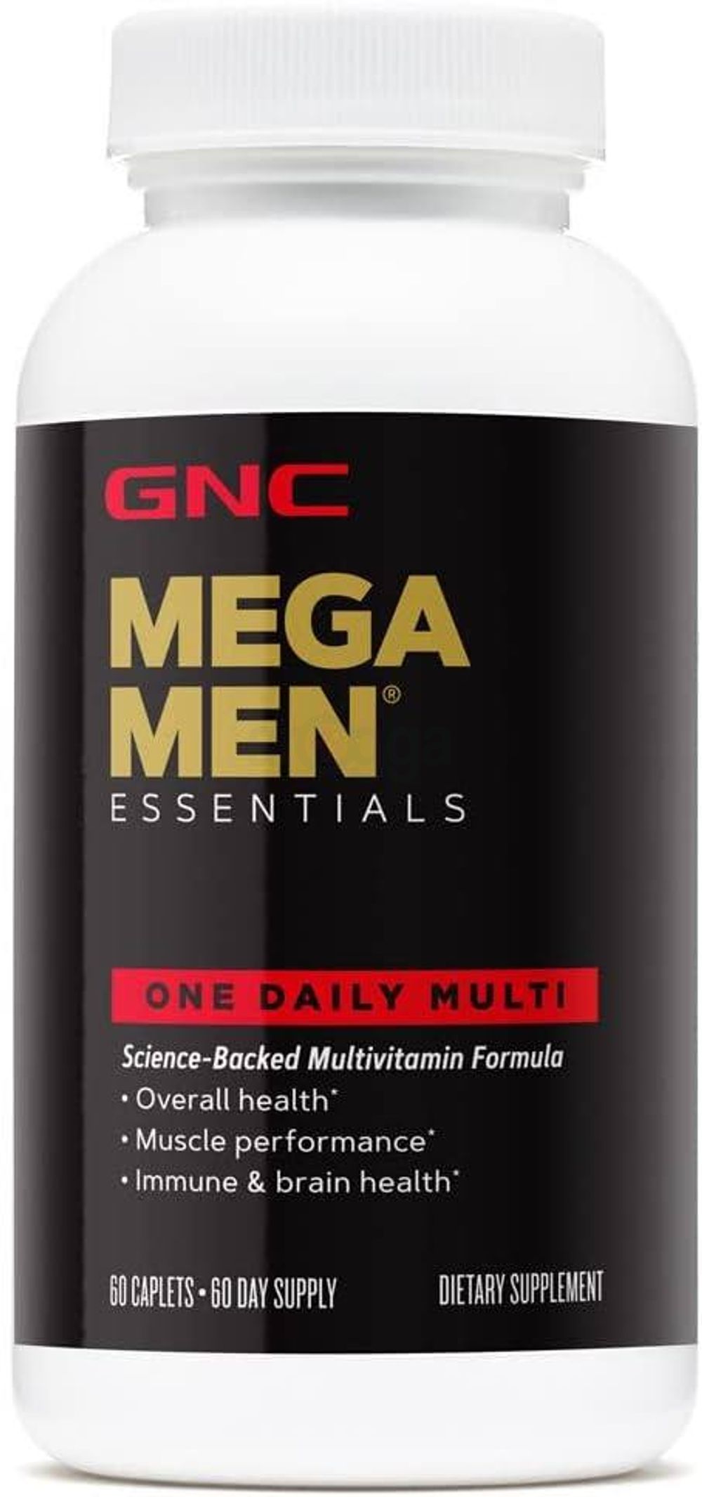 GNC Mega Men Essentials One Daily Multivitamin 60 Capsules - Arogga Online Pharmacy