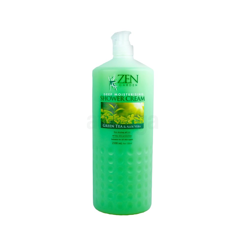 Zen Garden Deep Moisturising Green Tea & Aloe vera Shower Cream (Get ...