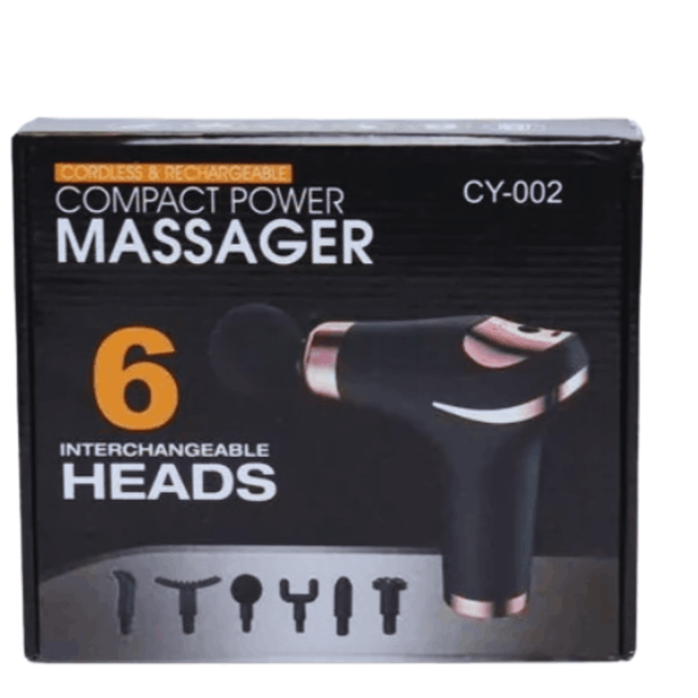 Compact Power Massager with 6 Interchangeable Heads - Arogga Online ...