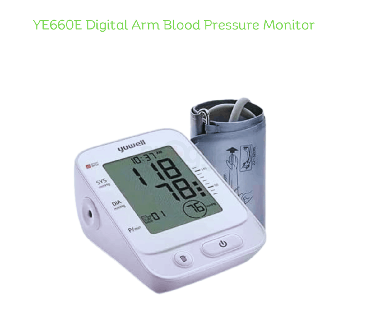 Digital Blood Pressure Monitor Arm YE660E (Yuwell) - Arogga Online Pharmacy