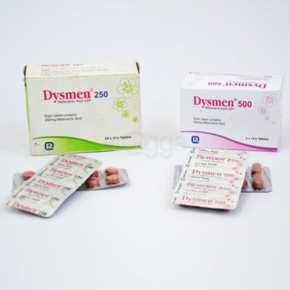 Dysmen 250mg Tablet - Arogga Online Pharmacy