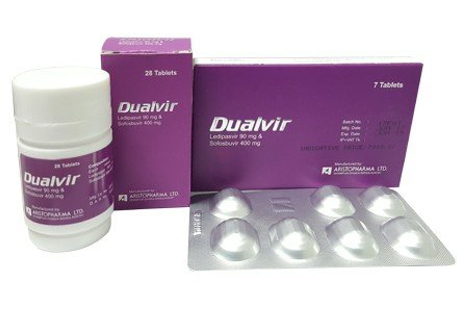 Dualvir 90mg+400mg Tablet - Arogga Online Pharmacy