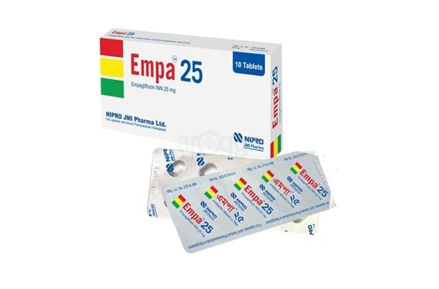 Empa 25mg Tablet - Arogga Online Pharmacy