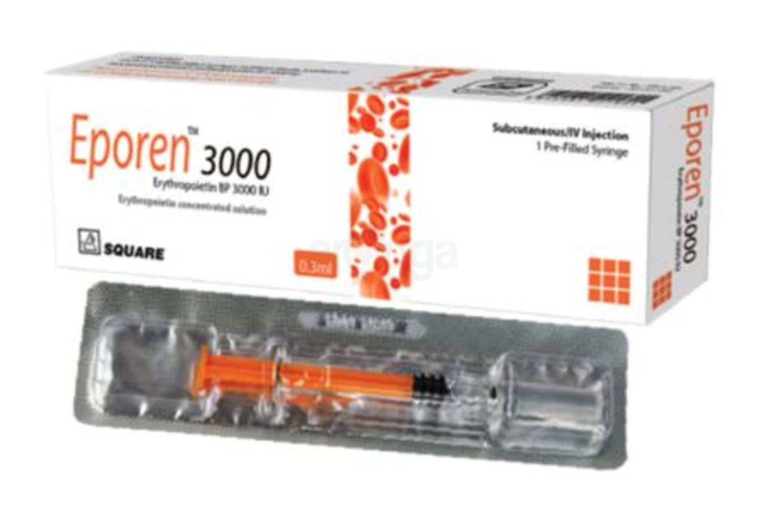 Eporen 3000 3000IU/0.3ml Injection - Arogga Online Pharmacy
