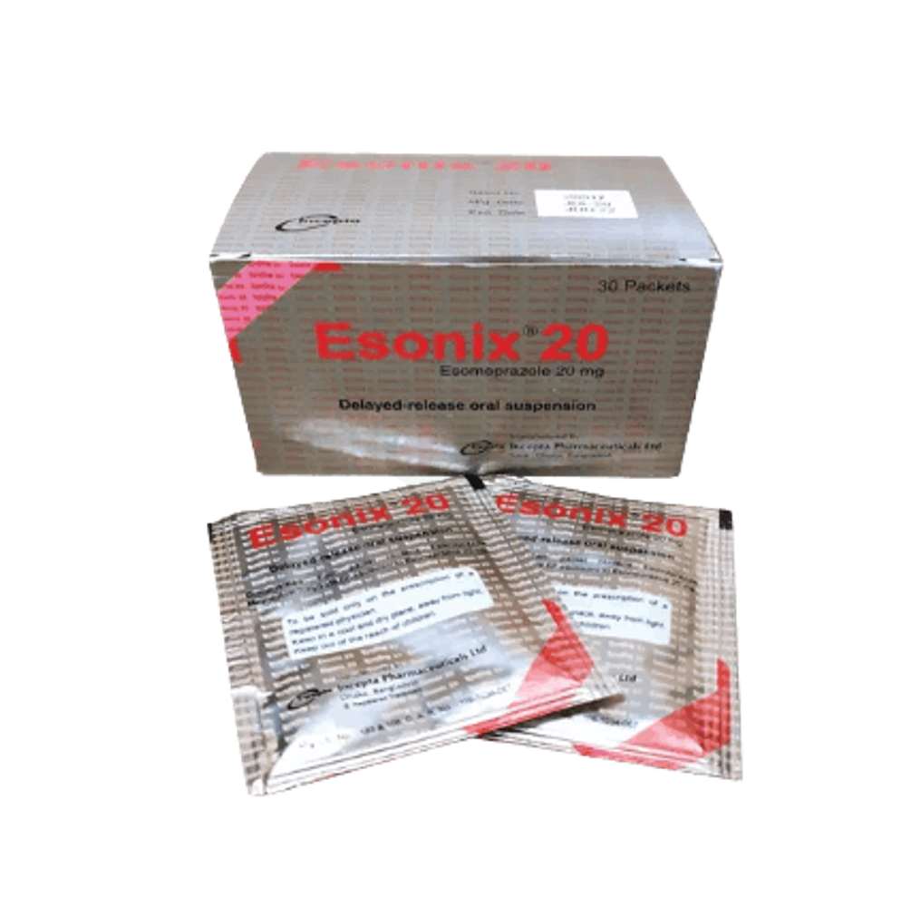 Esonix Granules For Susp 20mg Powder - Arogga Online Pharmacy
