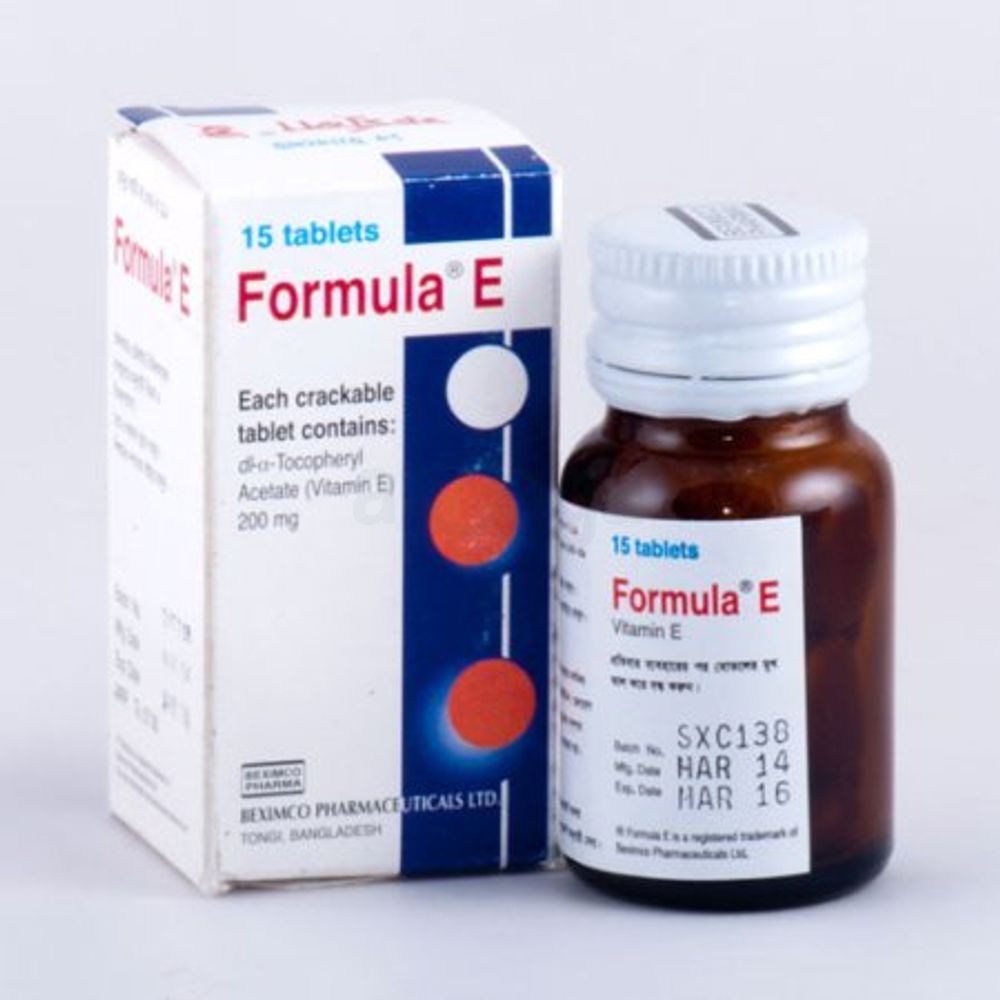 Formula E 200mg Tablet - Arogga Online Pharmacy