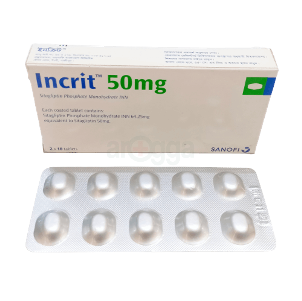 Incrit 50mg Tablet - Arogga Online Pharmacy